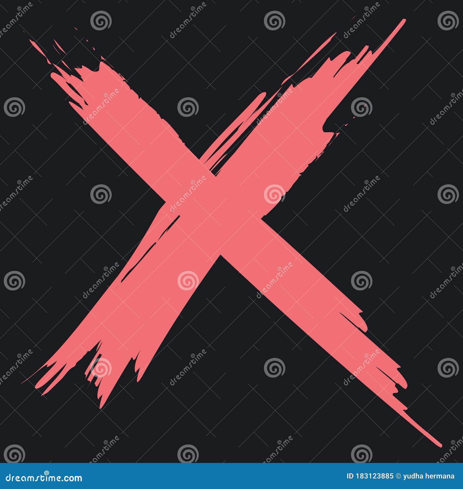 Cross Sign Artistic Vector Illustration Stock Vector - Illustration of ...