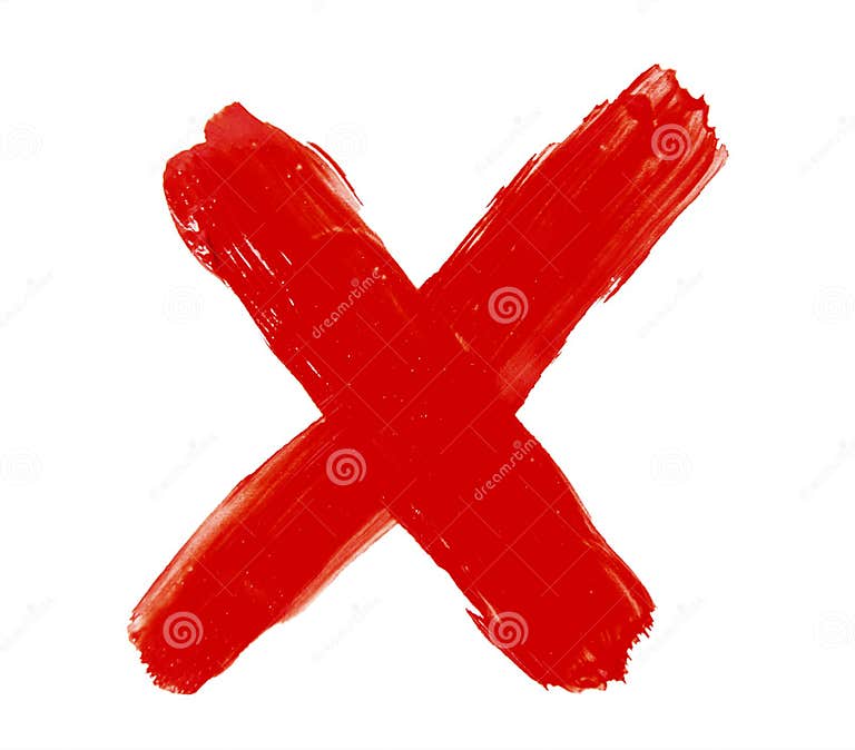 Cross sign stock image. Image of error, artistic, denial - 33871893