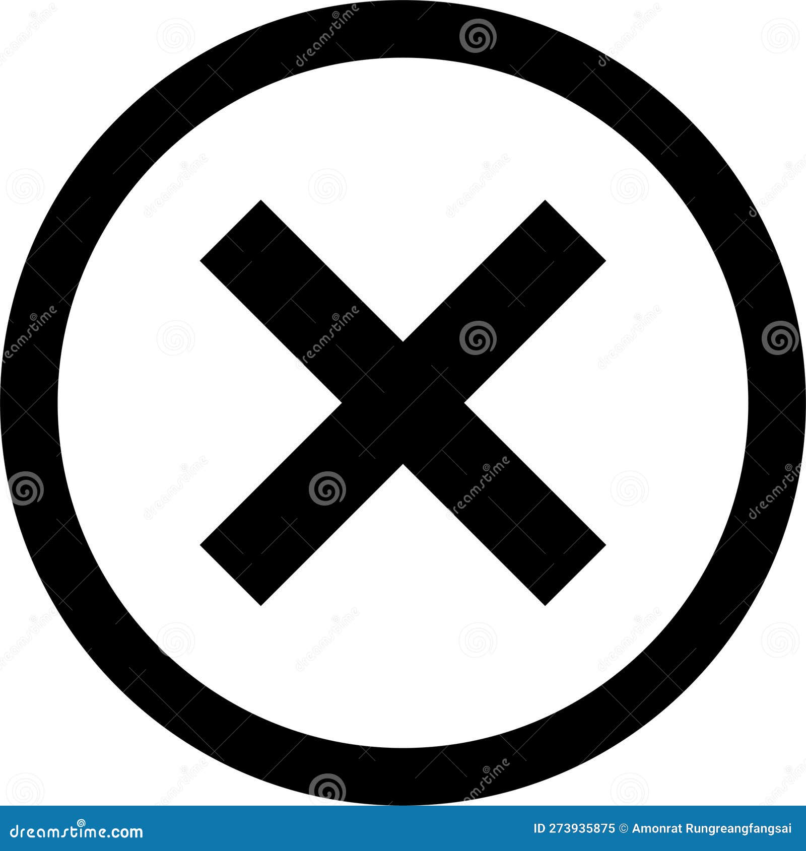 Cross Sign Icon, Traffic Sign Vector Illustration Stock Vector ...