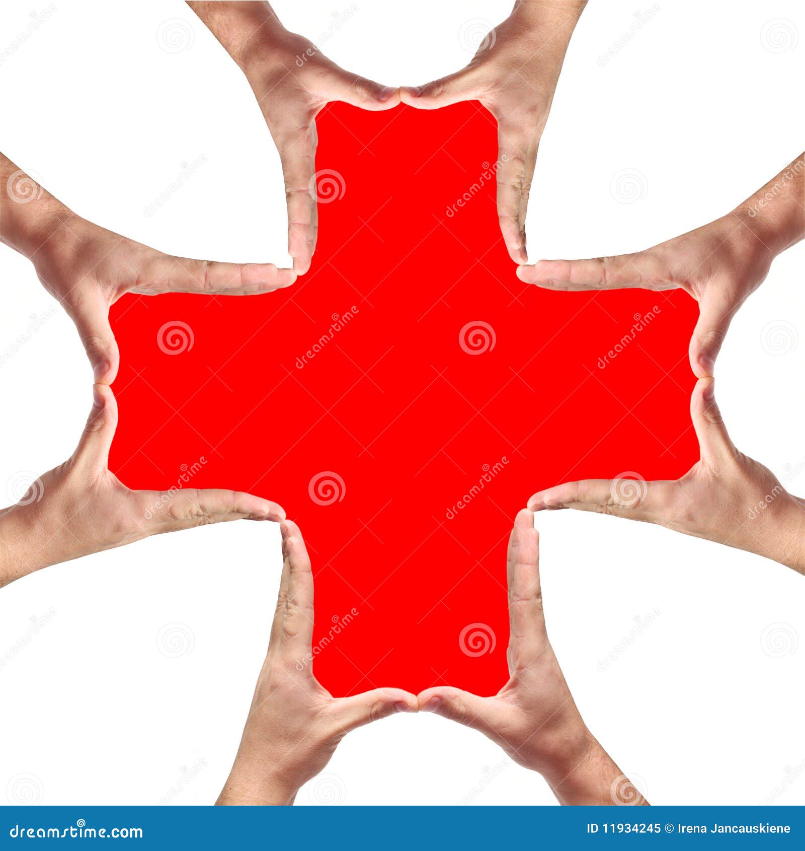 Cross Sign Made from Man Hand Editorial Image - Image of emergency ...