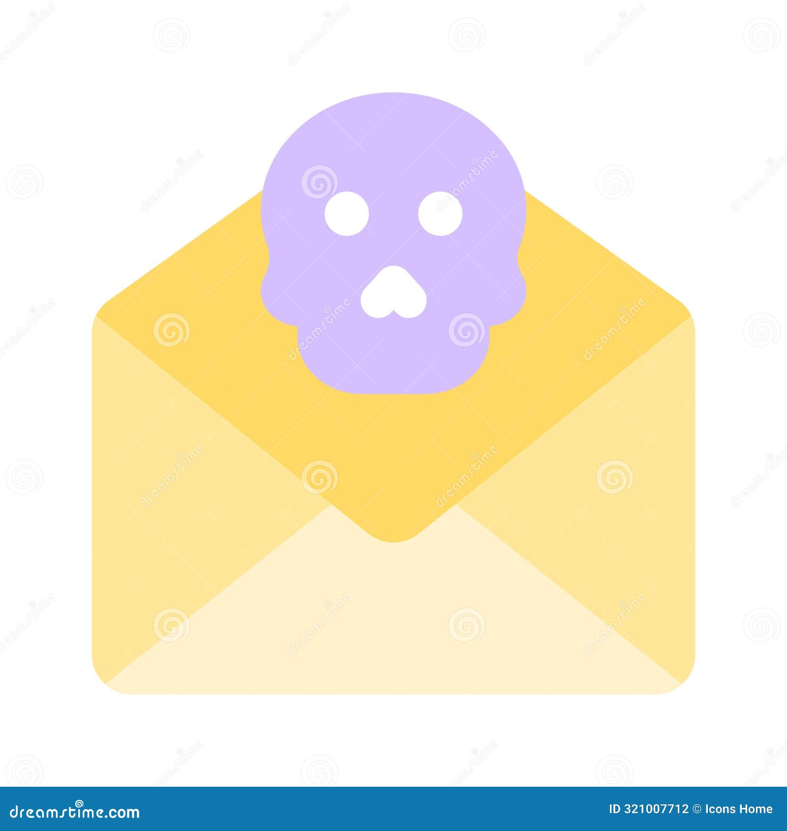 Cross Sign on Mail Denoting Icon of Mail Error, Spam Mail Vector Design ...