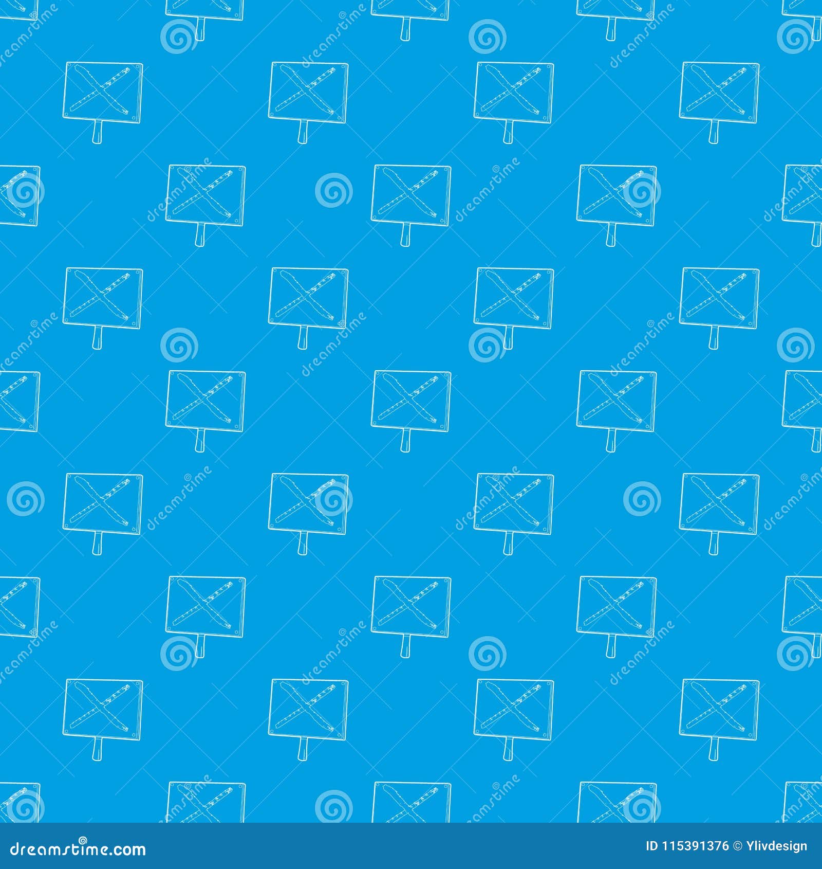 Cross Sign Pattern Vector Seamless Blue Stock Vector - Illustration of ...