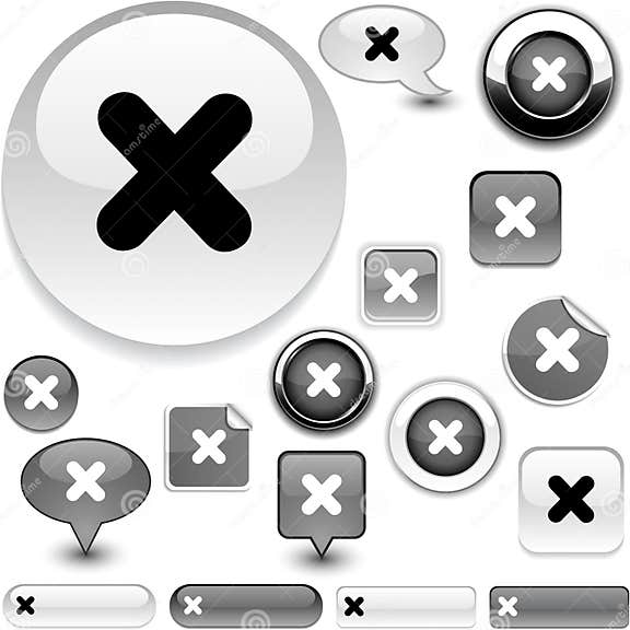 Cross signs. stock vector. Illustration of icon, round - 18629286