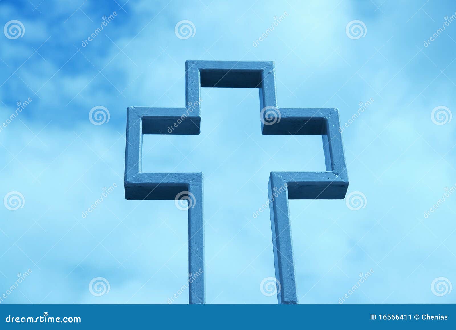 The Cross in the Sky stock image. Image of cross, jesus - 16566411