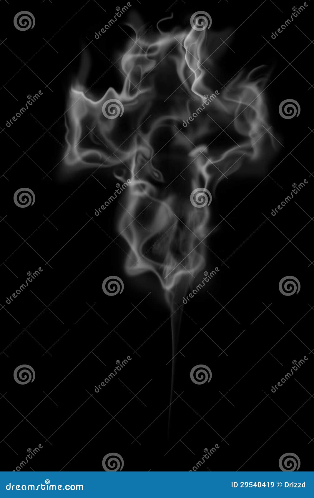 Cross smoke stock illustration. Illustration of orthodox - 29540419
