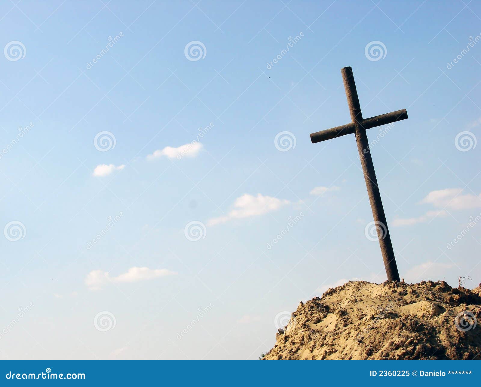 Cross with space for text stock image. Image of peace - 2360225