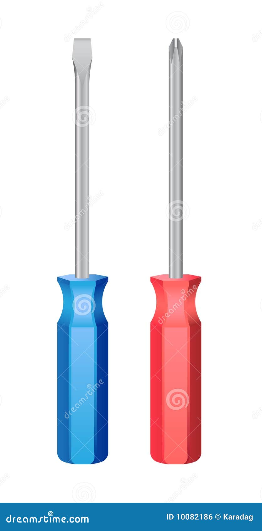 Cross and Spline Screwdrivers Stock Vector - Illustration of ...