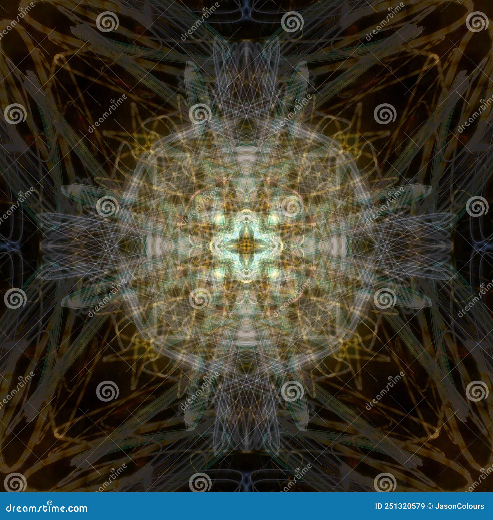 Cross Star Pattern Harmony Symmetry Ornament Decorative Stock ...