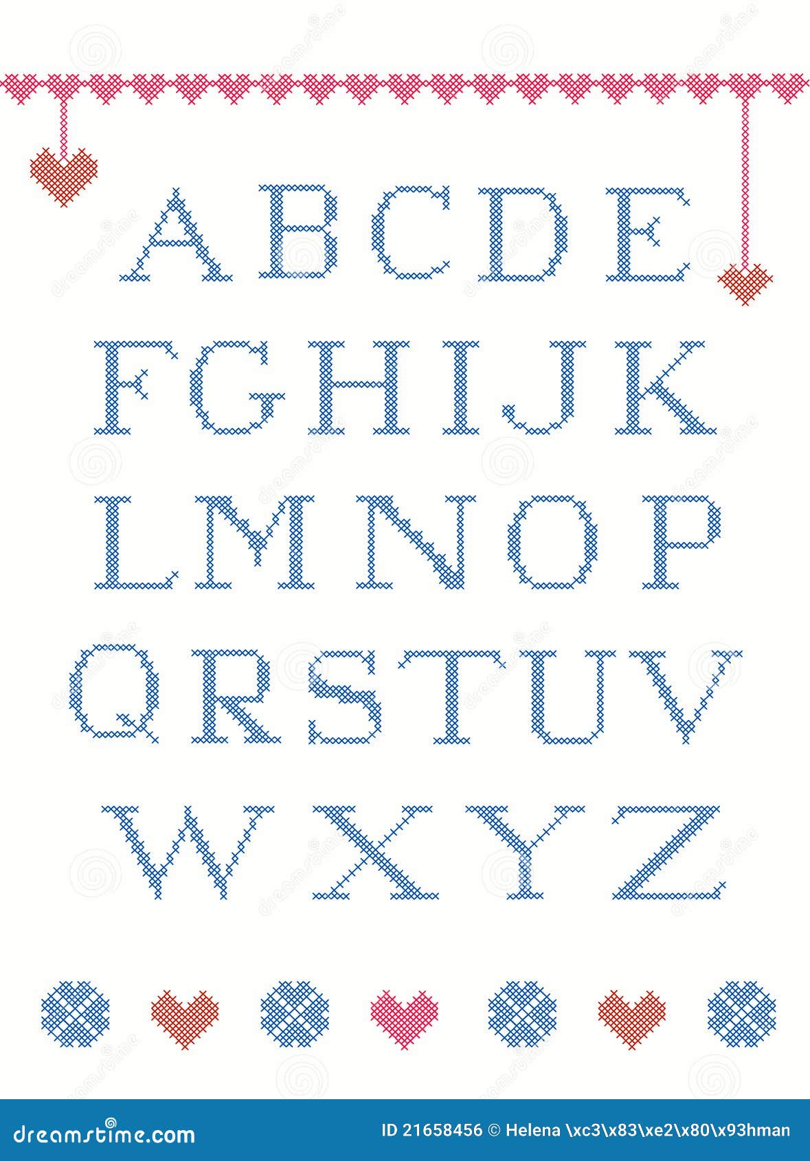 Cross Alphabet. White Gray Font. Isolated English Alphabet Vector ...