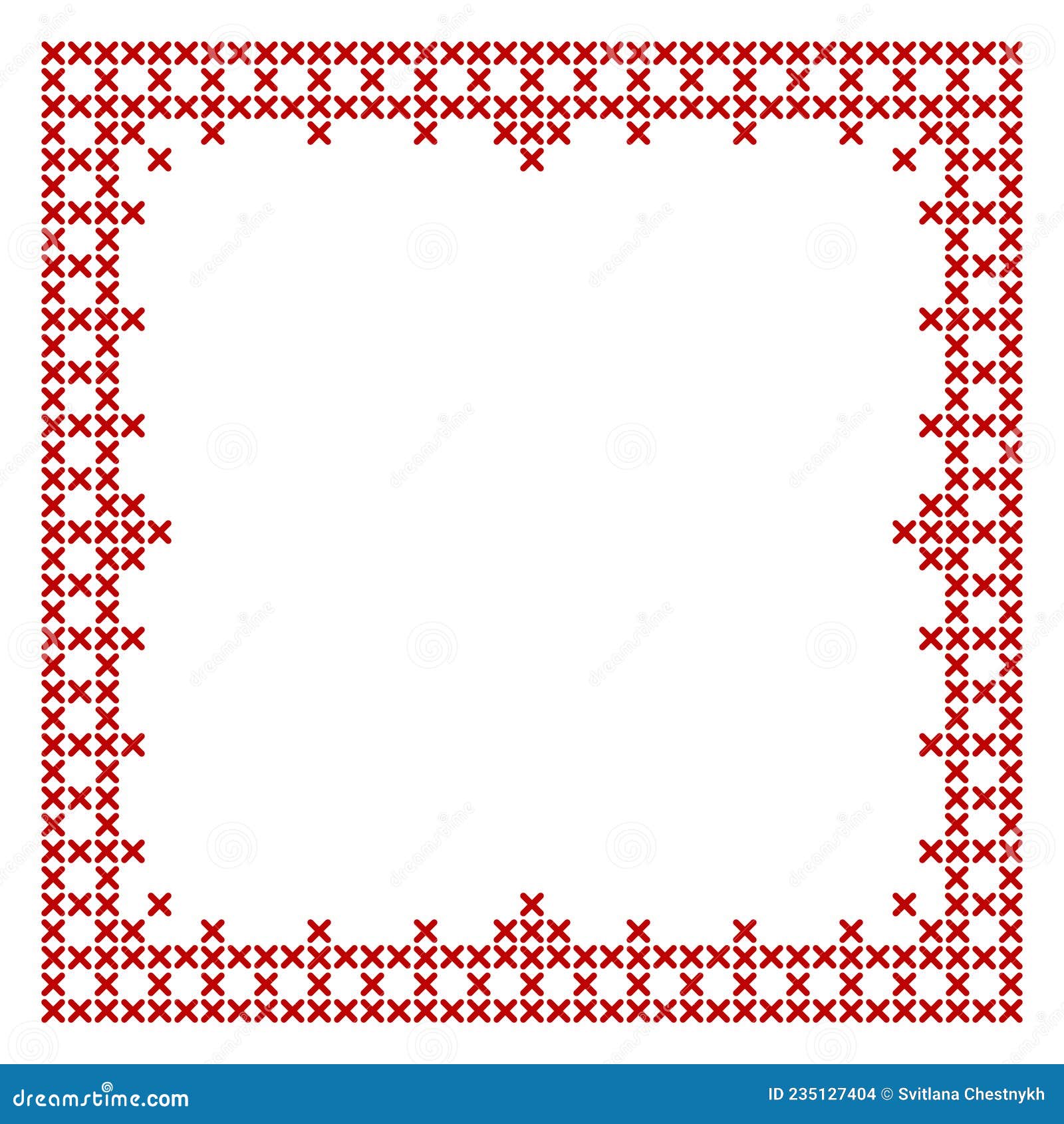 Stitch Border Brushes. Vector Black Frames Set | CartoonDealer.com ...