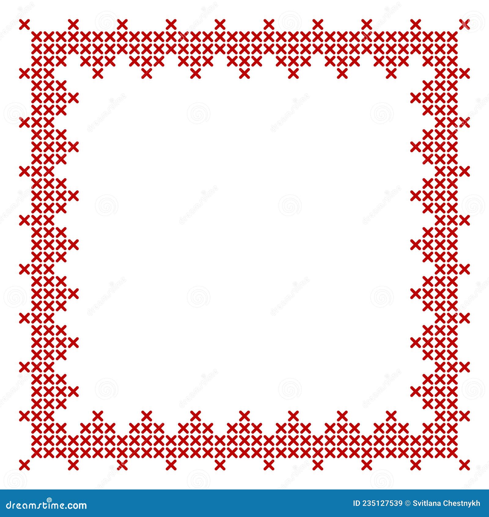 Stitch Border Brushes. Vector Black Frames Set | CartoonDealer.com ...