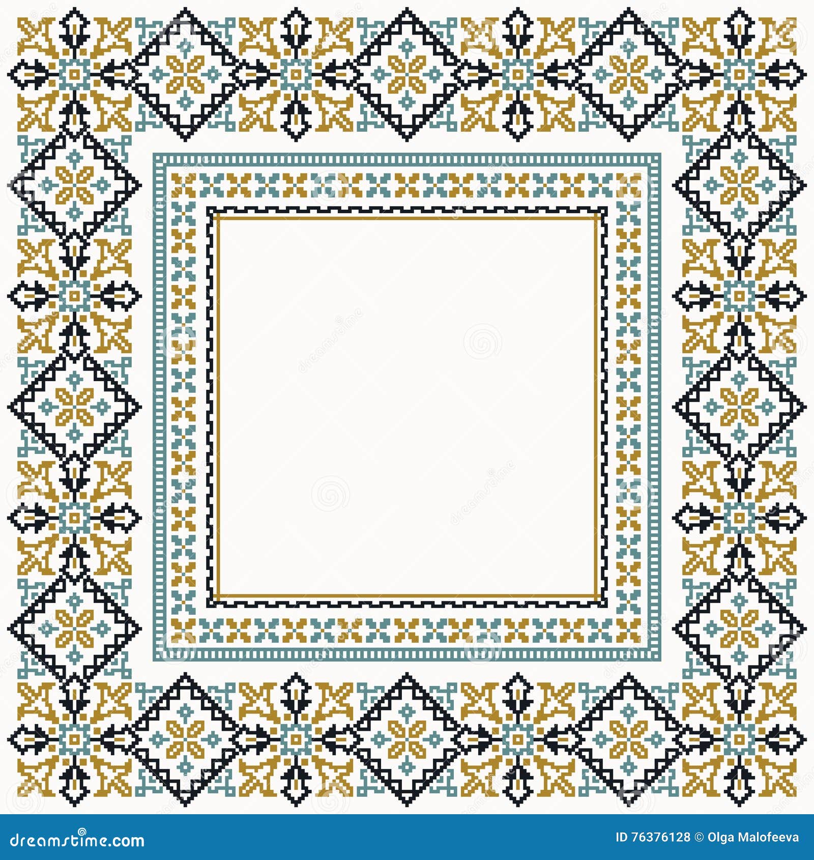 Stitch Borders Seamless Pattern. Color Sewing Seams Vector Illustration ...