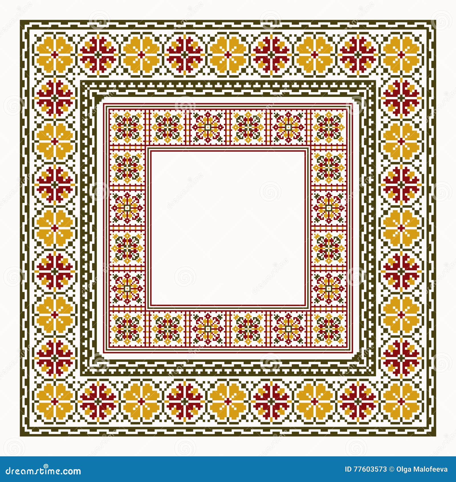 Stitch Borders Seamless Pattern. Color Sewing Seams Vector Illustration ...