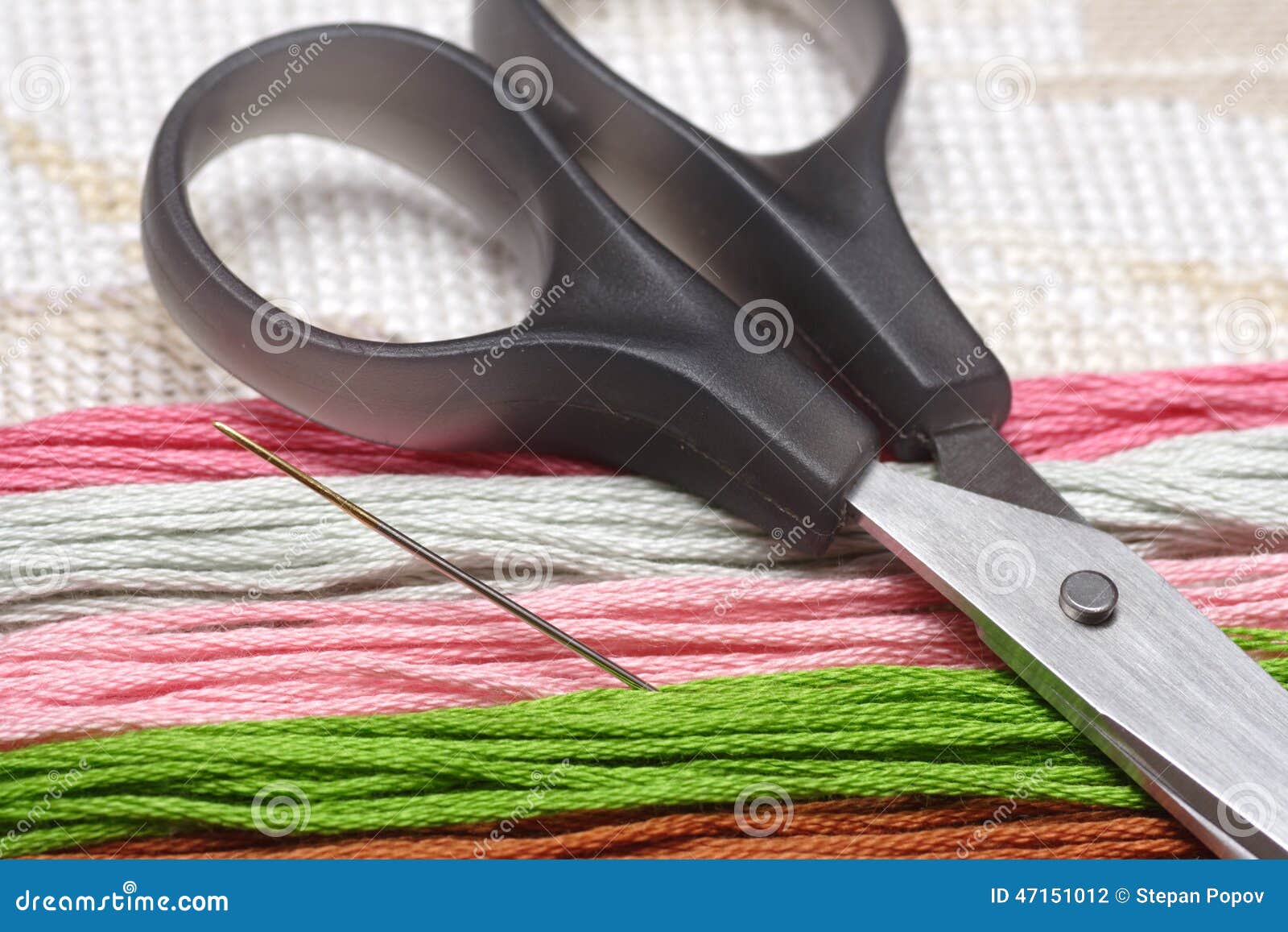 Cross-stitch stock photo. Image of embroider, needle - 47151012