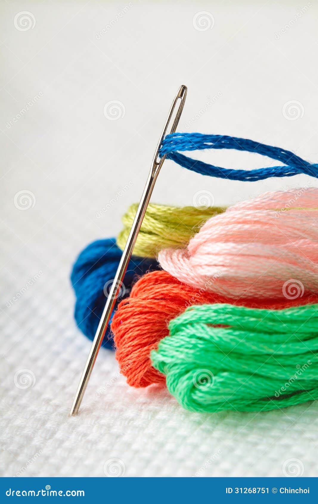 Cross Stitch Crafting Material Stock Image - Image of handicraft ...