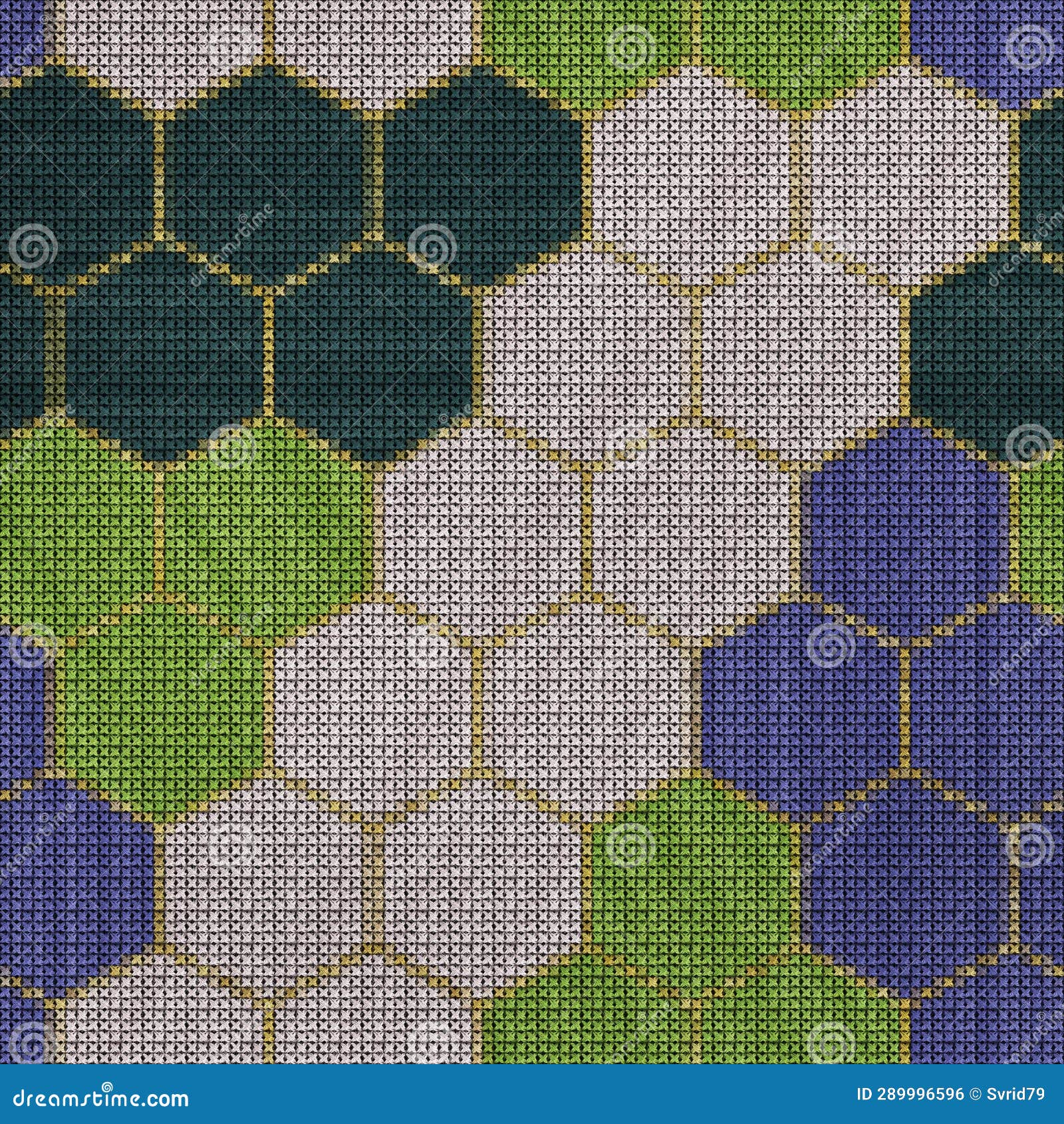 Cross-stitch. Embroidery. Hexagon Seamless Texture. Grid. Mosaic ...