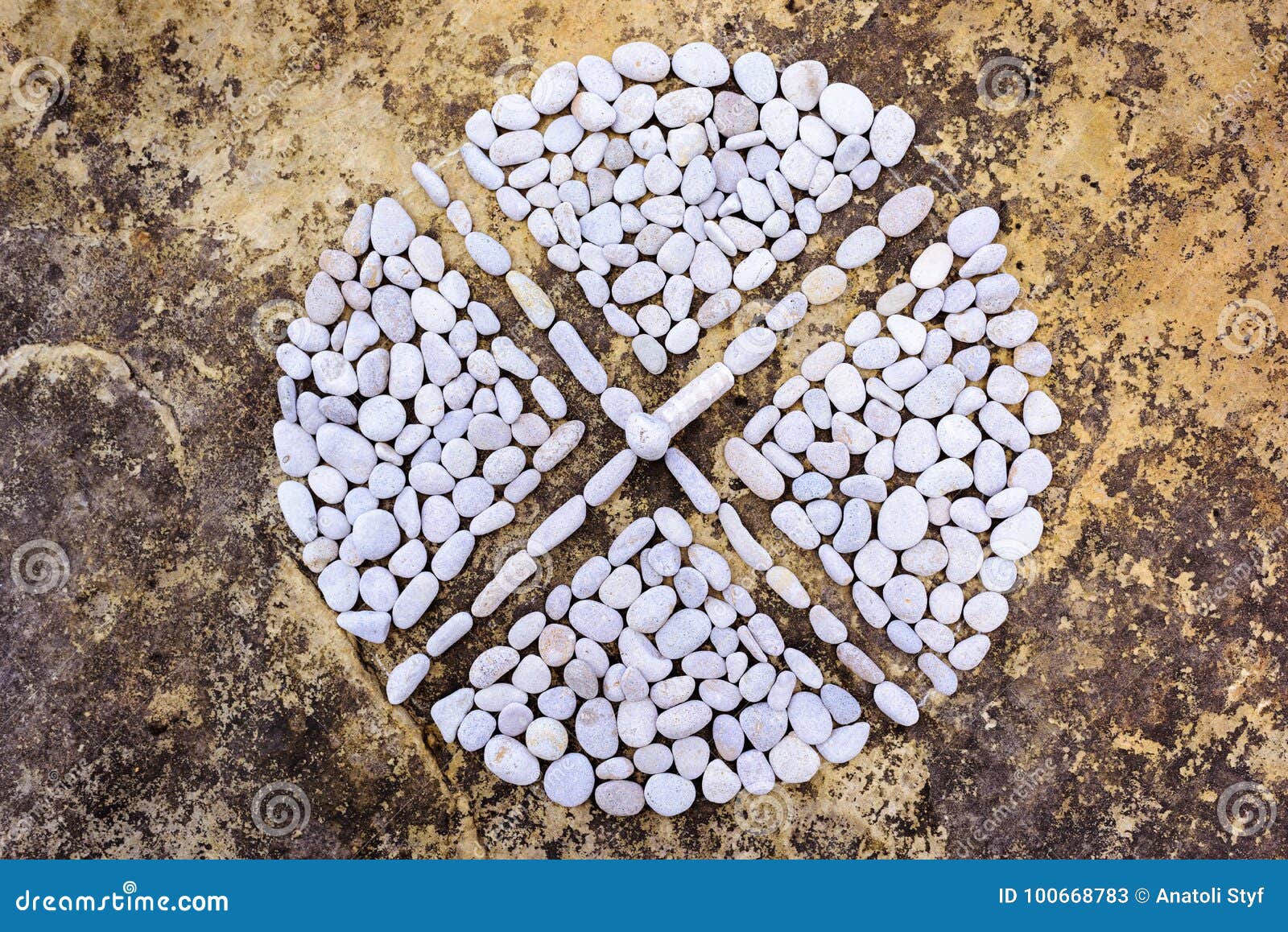 Cross of Stones stock image. Image of circumference - 100668783