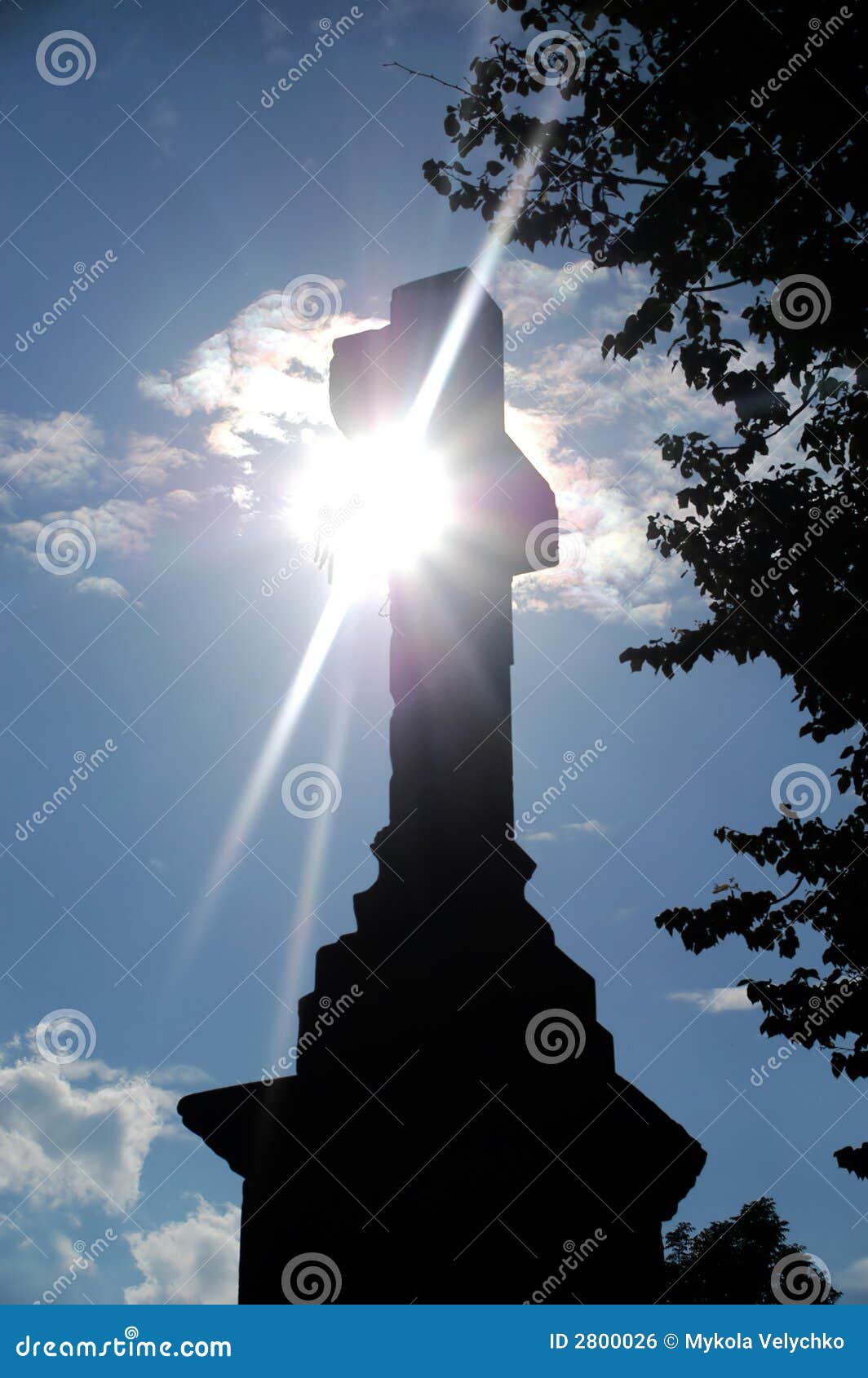 Cross and sun stock photo. Image of shadow, shape, church - 2800026