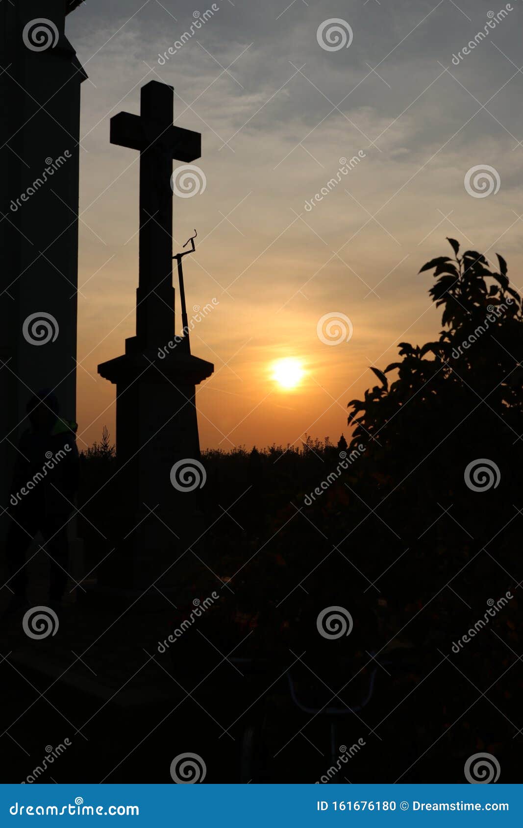 Cross, Sunrise Behind, Early Morning, Stock Photo - Image of poems ...