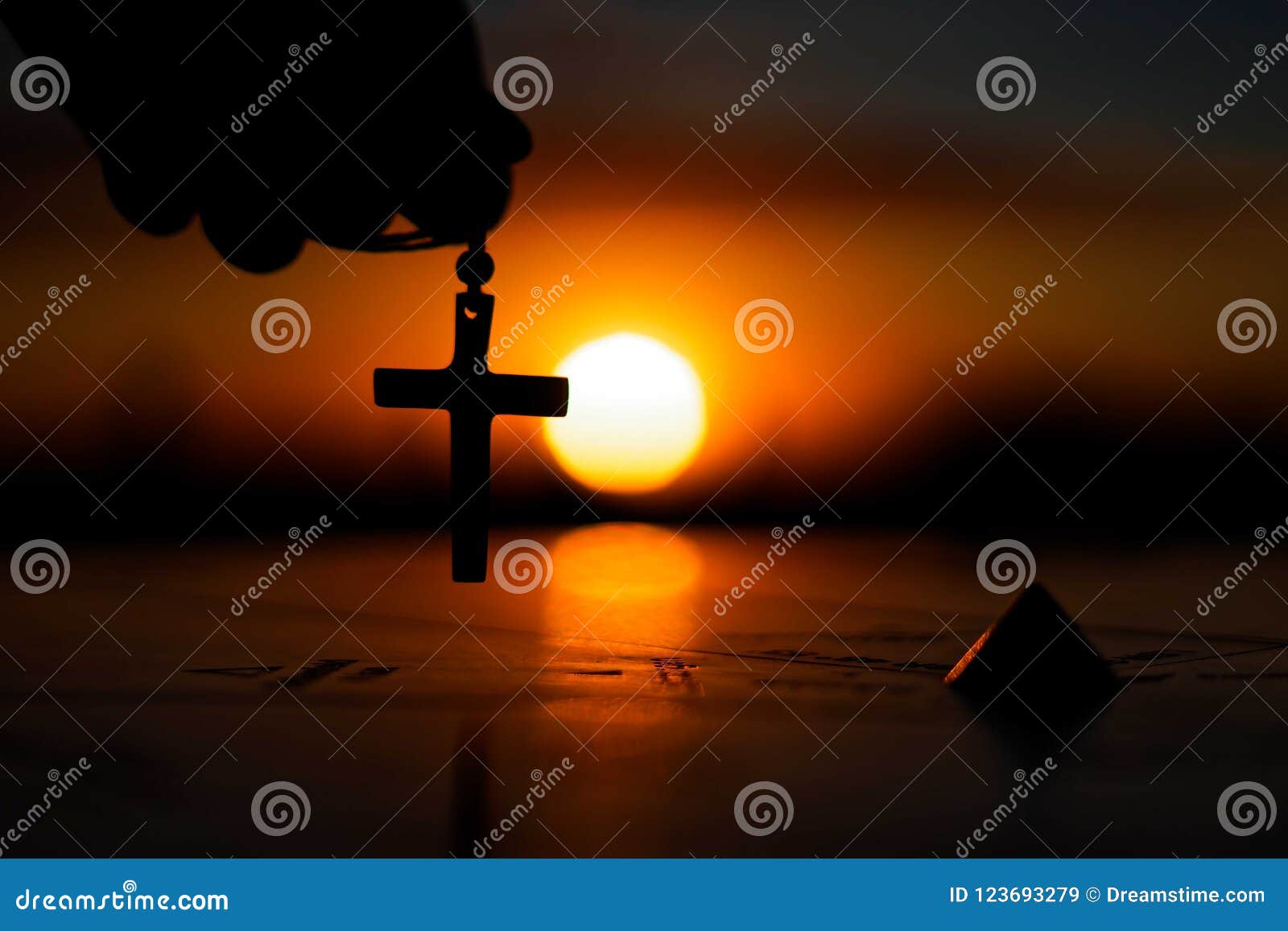 Cross with sunset stock image. Image of wallpaper, sunset - 123693279