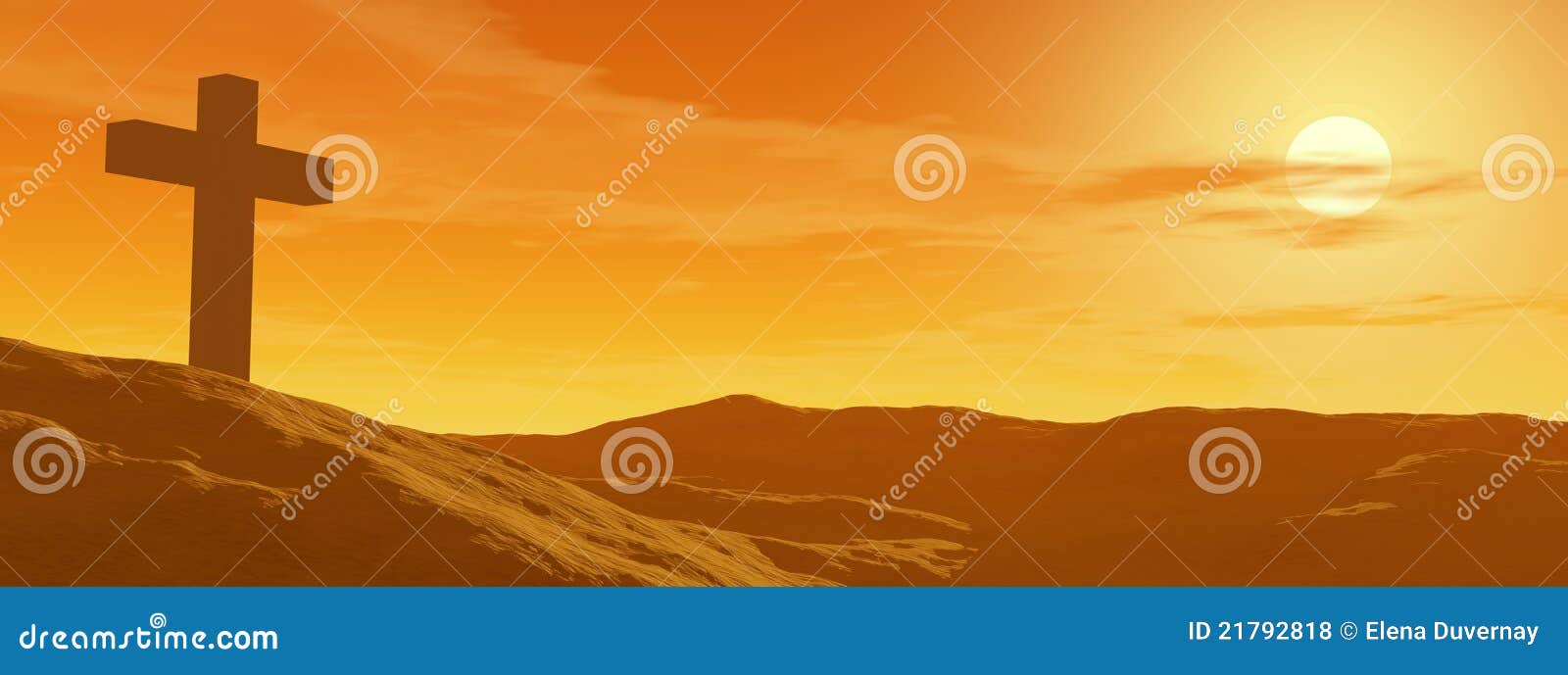 Christian Cross Sunset Stock Illustrations – 707 Christian Cross Sunset ...