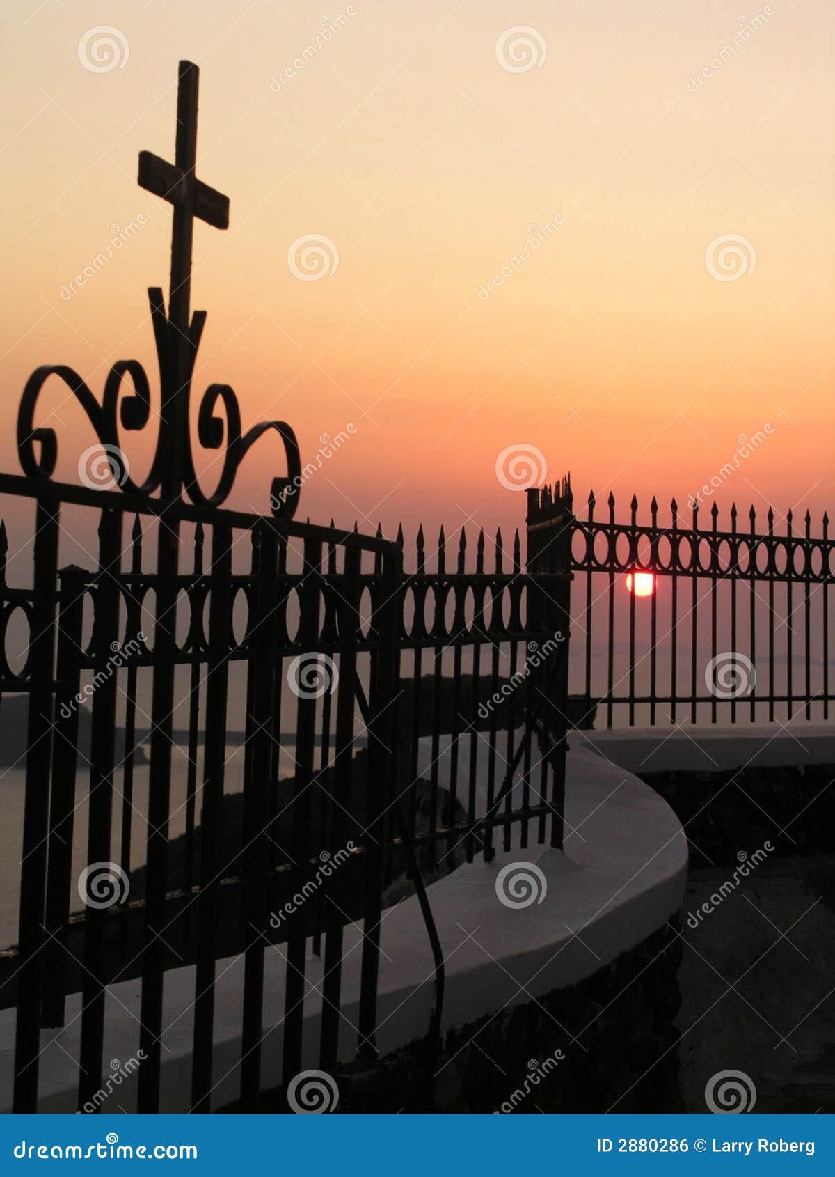 Cross at sunset stock photo. Image of cross, religious - 2880286