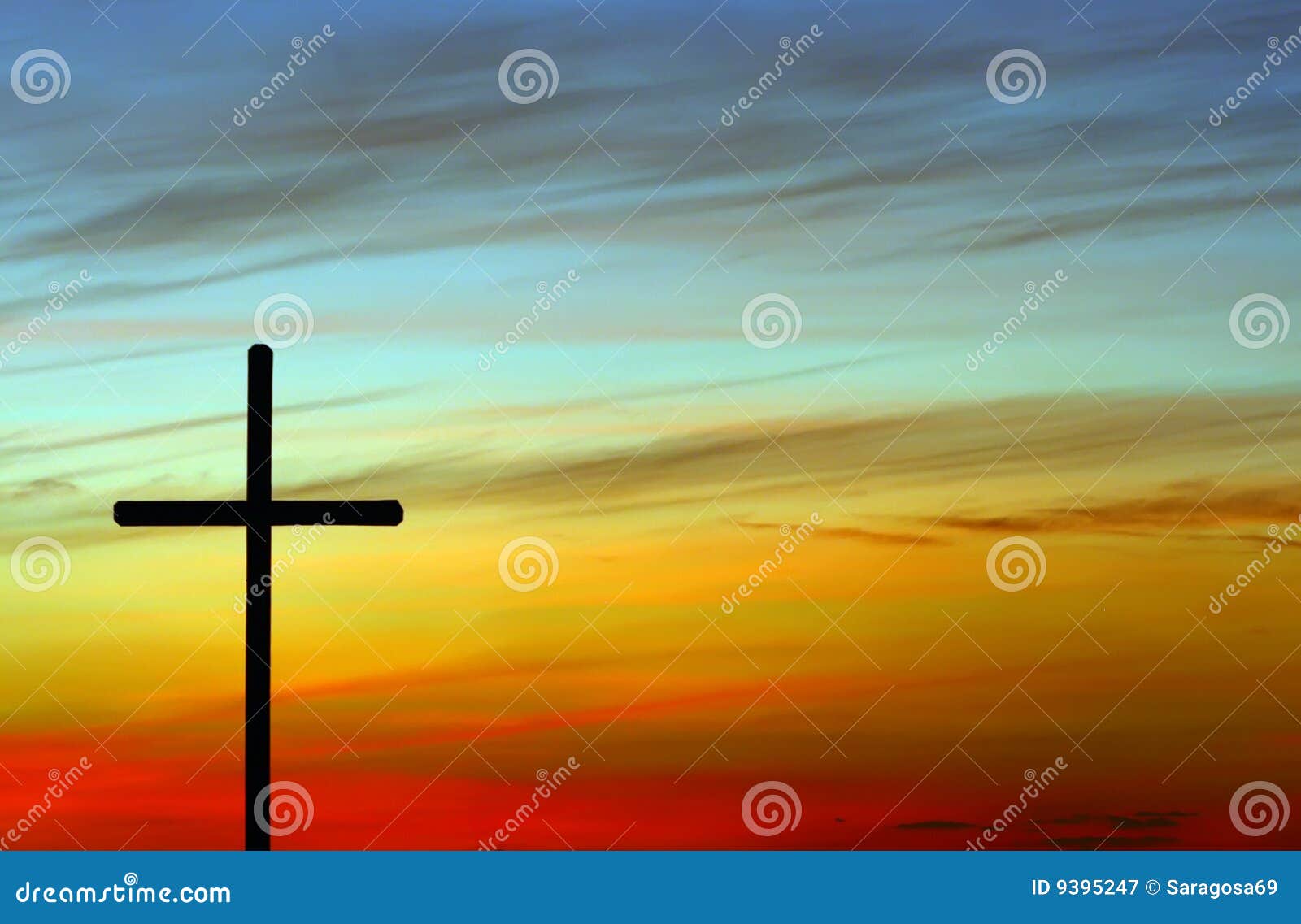 Cross with Sunset stock image. Image of beautiful, miracle - 9395247