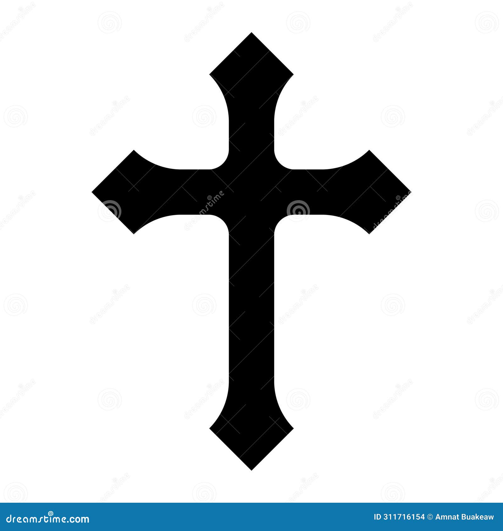 Cross Symbol, Christian Crosses Icon, Cross Symbol Stock Vector ...