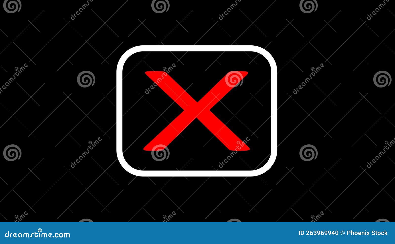 Cross Symbol or Sign, Wrong Sign Animation Motion Graphics Stock ...