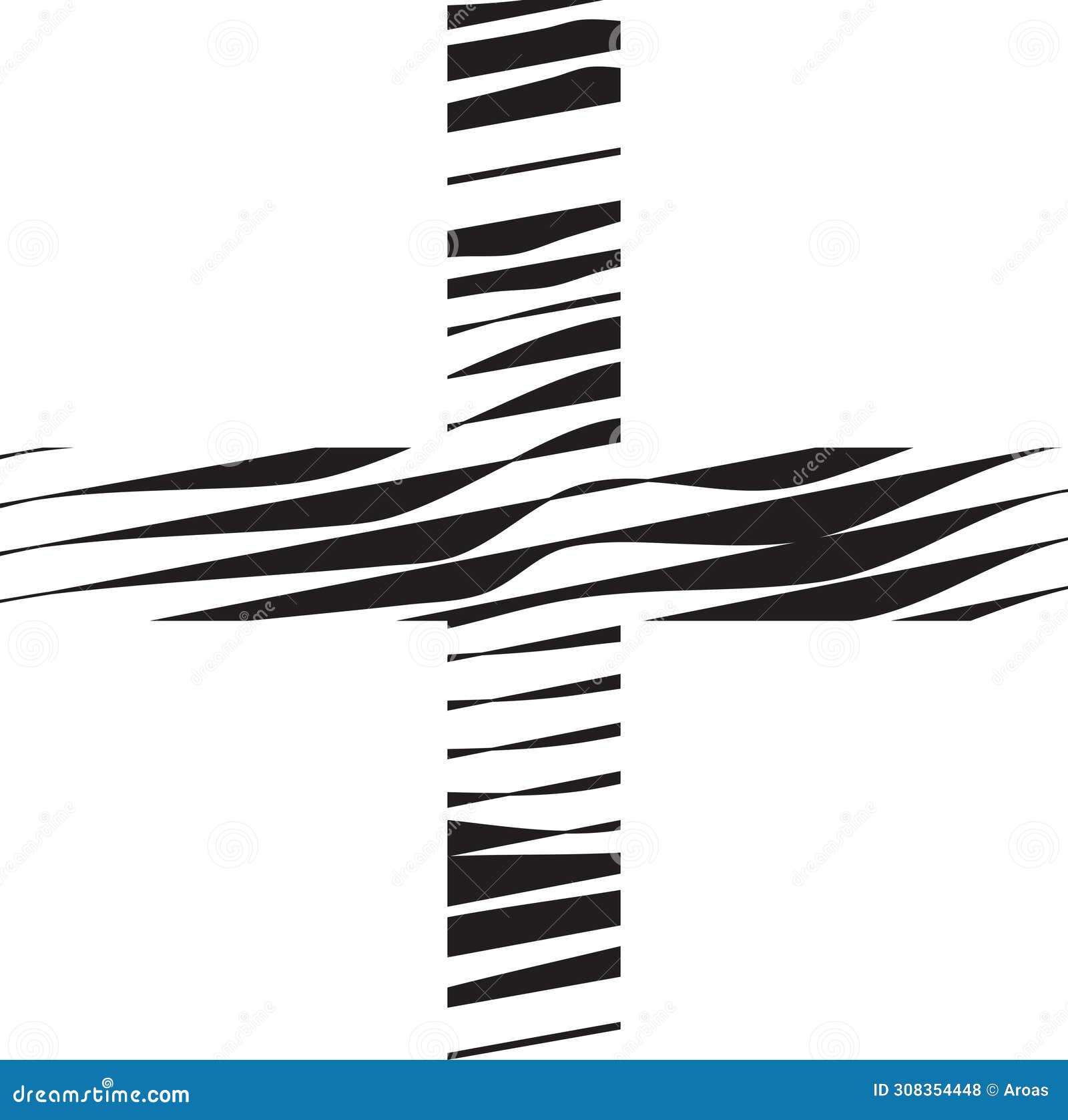 Cross Symbol with Stripe Motion Line Logo Stock Vector - Illustration ...