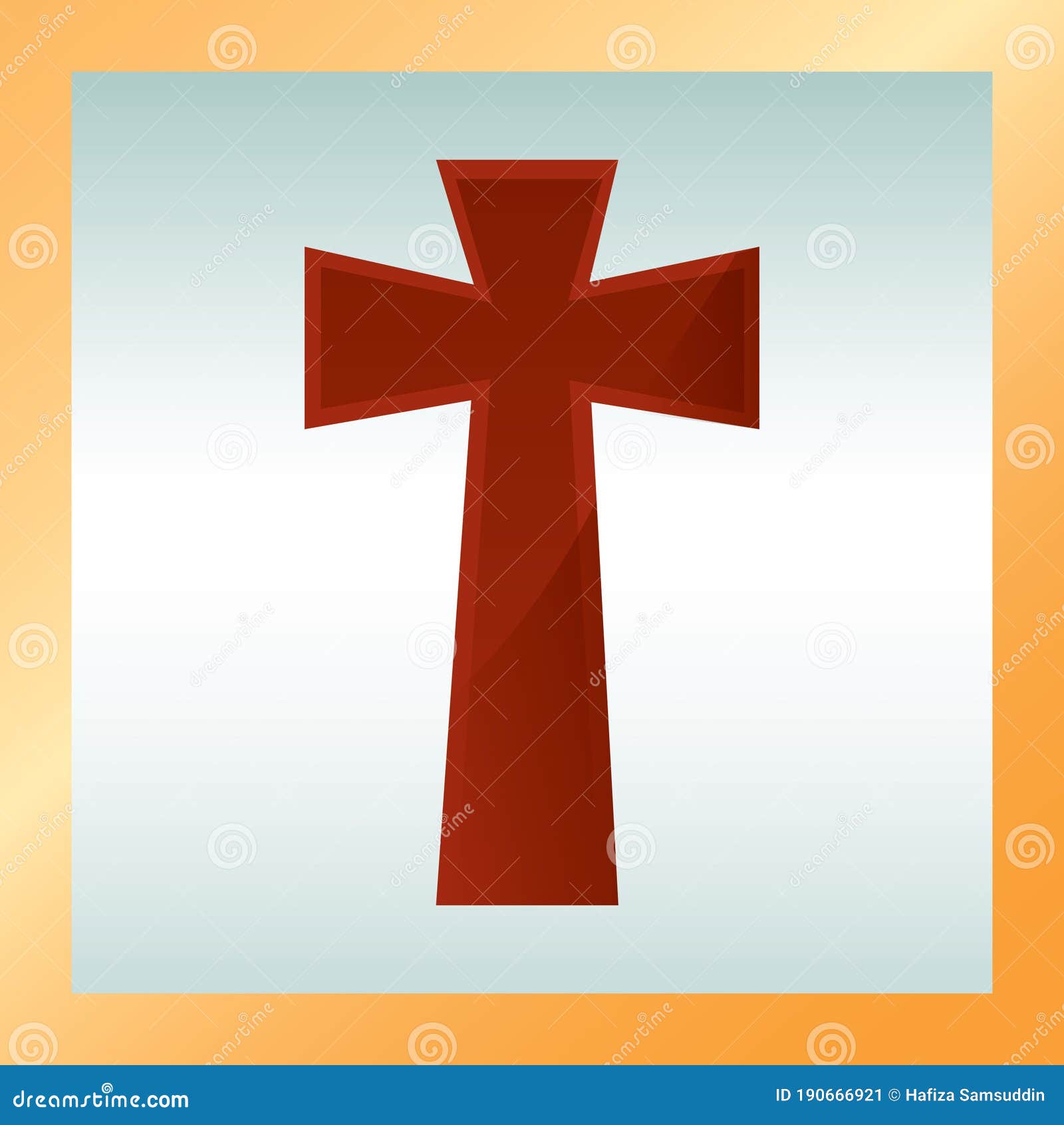 Cross Symbol. Vector Illustration Decorative Design Stock Vector ...