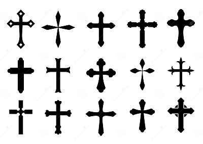 Cross symbols stock vector. Illustration of divine, graphic - 19605332