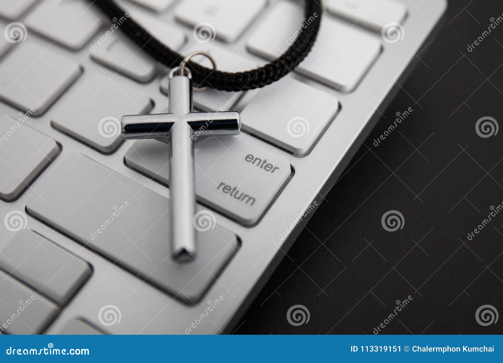 Cross with Technology . Religion Concept Stock Image - Image of bless ...