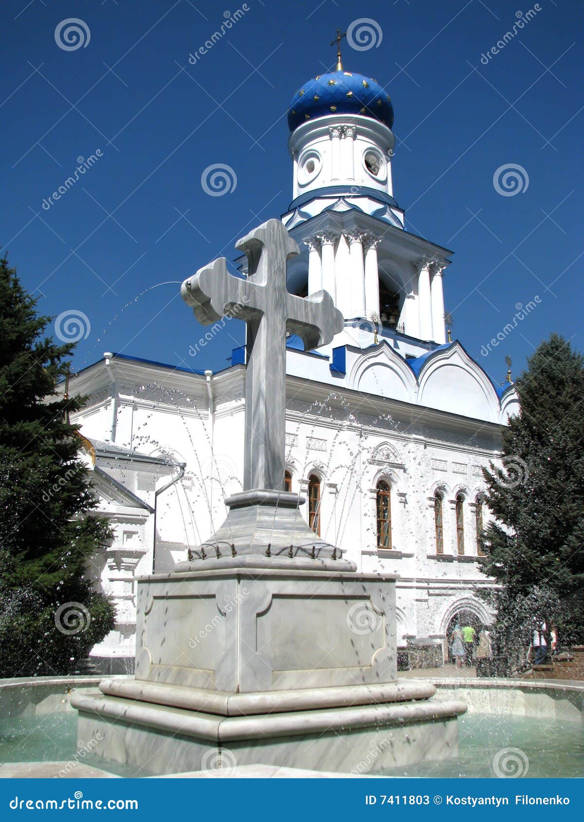 Cross temple stock image. Image of celestial, grave, consecrated - 7411803