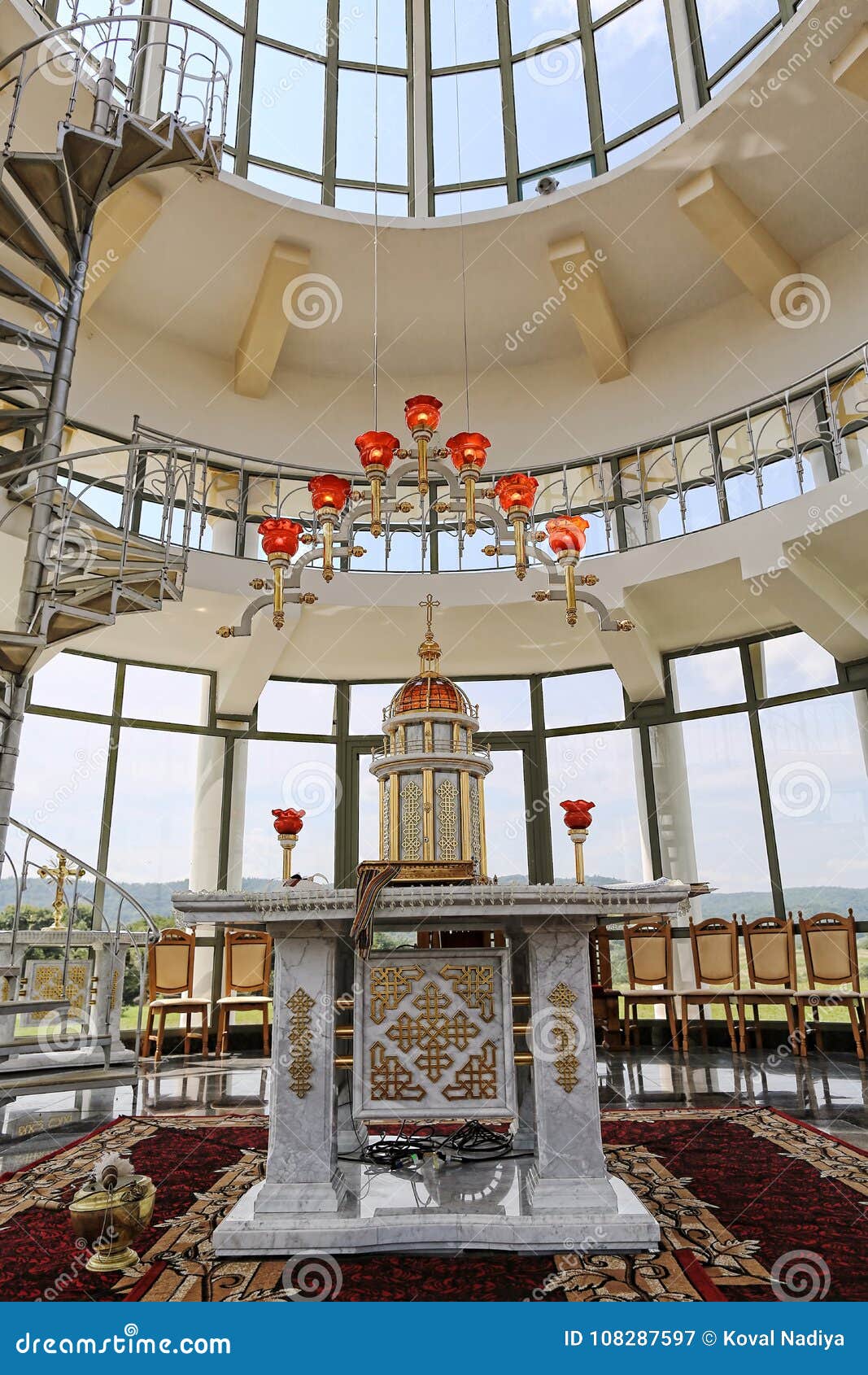 Cross on the Throne in the Church, Religious Elements on the Throne ...