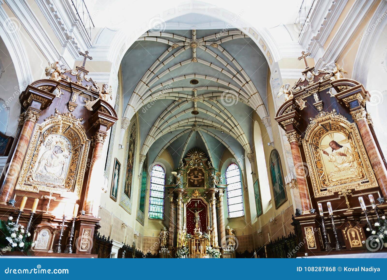 Cross on the Throne in the Church, Religious Elements on the Throne ...