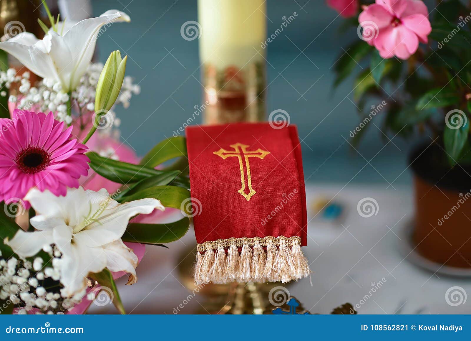 Cross on the Throne in the Church, Religious Elements on the Throne ...