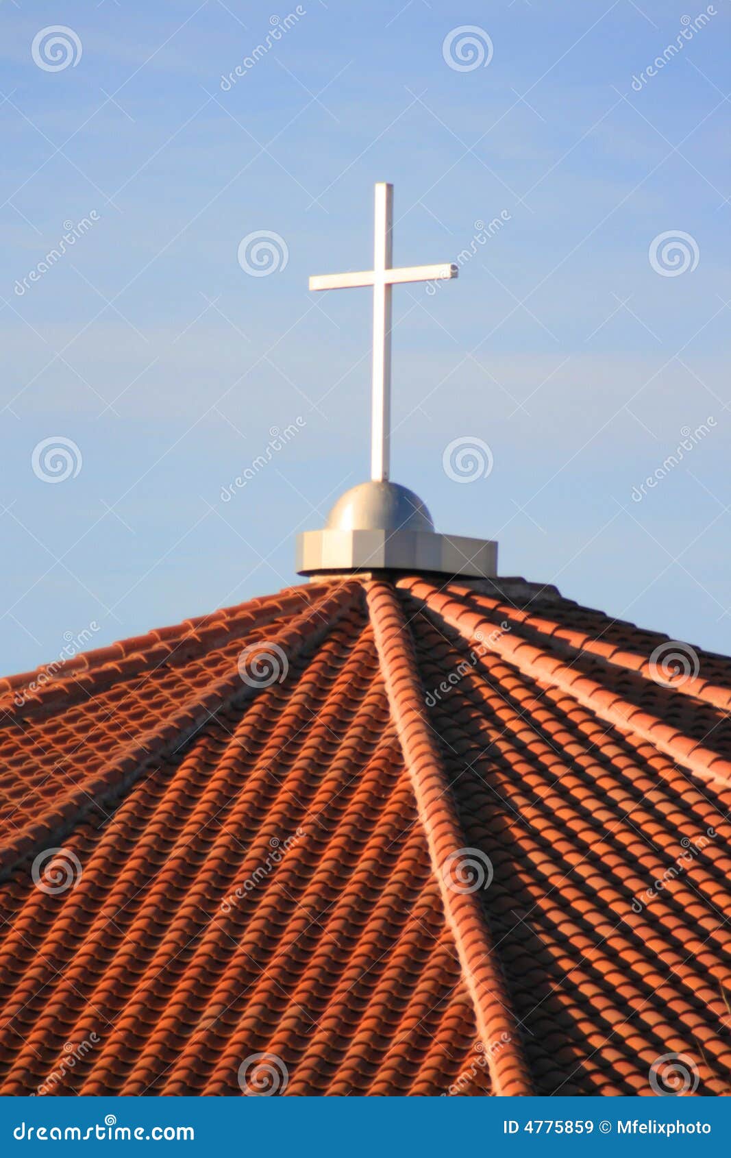 Cross on Top of a Church stock image. Image of catholic - 4775859