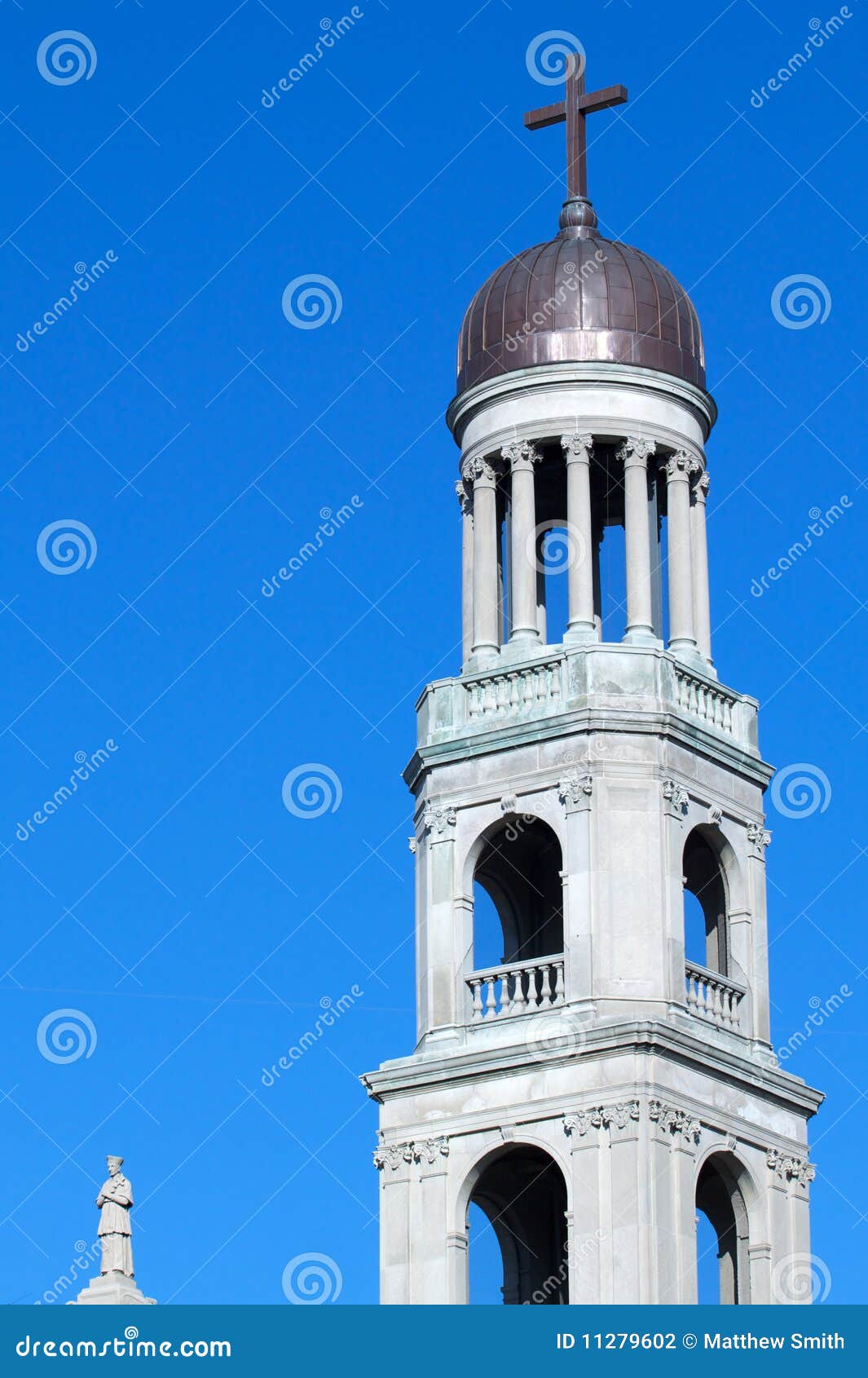 Cross on tower stock photo. Image of church, cross, christian - 11279602
