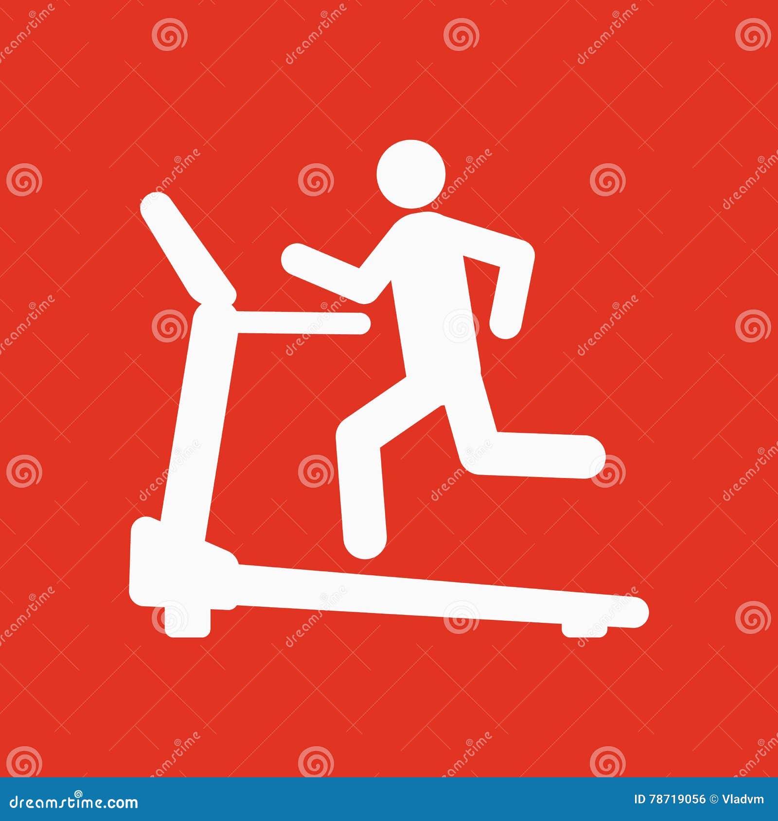 Cross Trainer Machine Icon. Running Symbol Stock Vector - Illustration ...