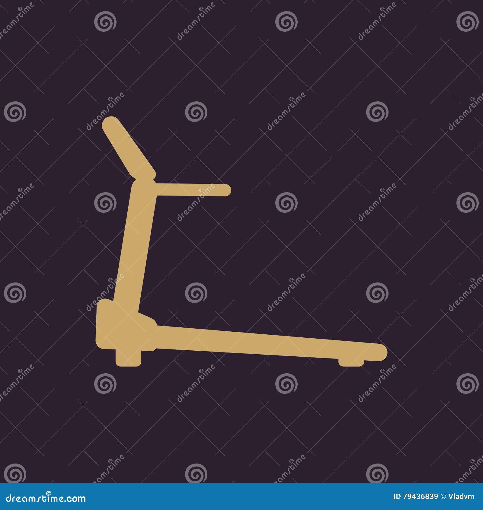 Cross Trainer Machine Icon. Running Symbol Stock Vector - Illustration ...