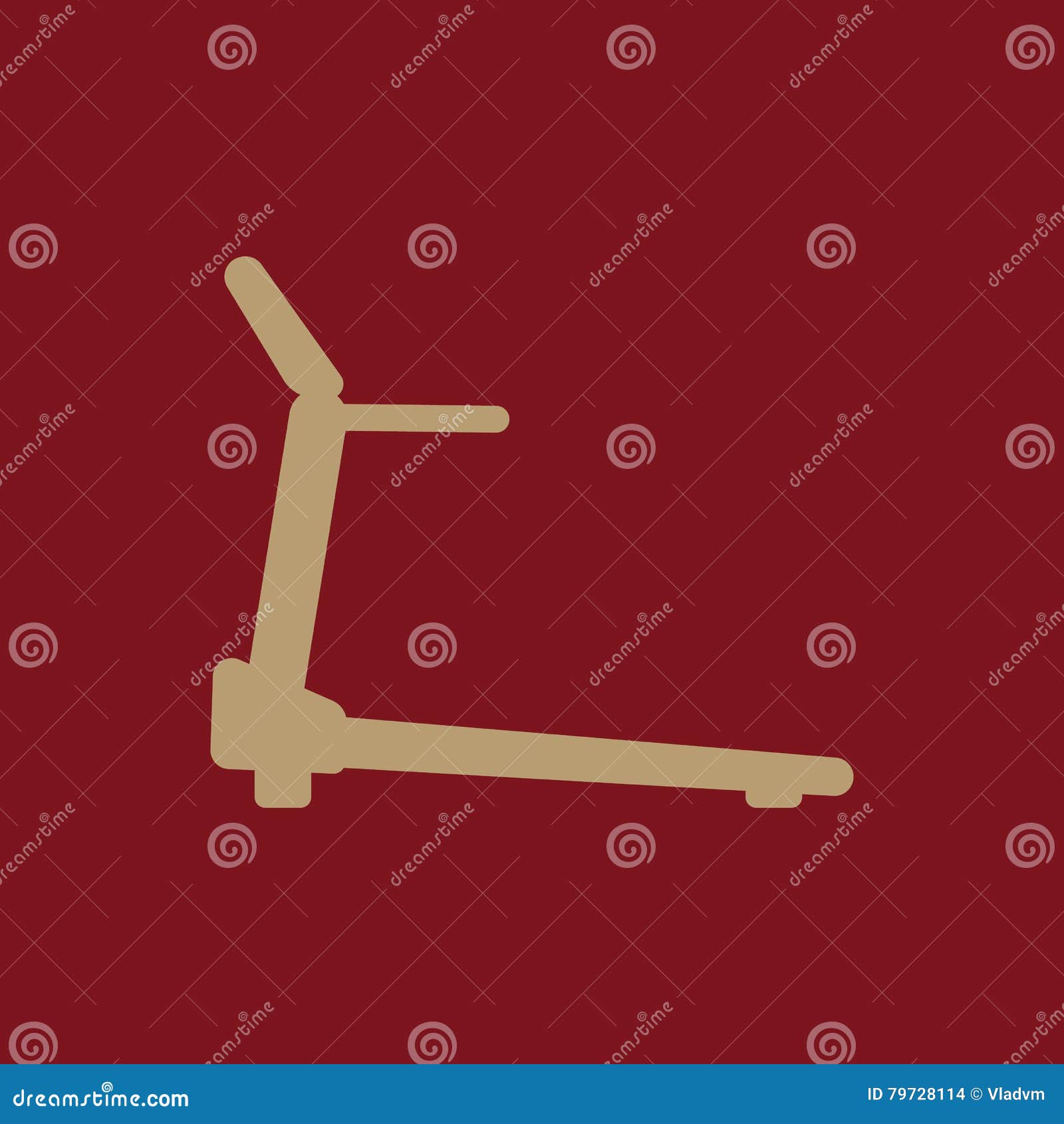 Cross Trainer Machine Icon. Running Symbol Stock Vector - Illustration ...