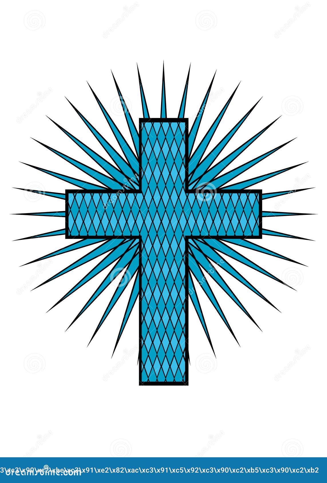 Cross two stock vector. Illustration of decor, stained - 246018931