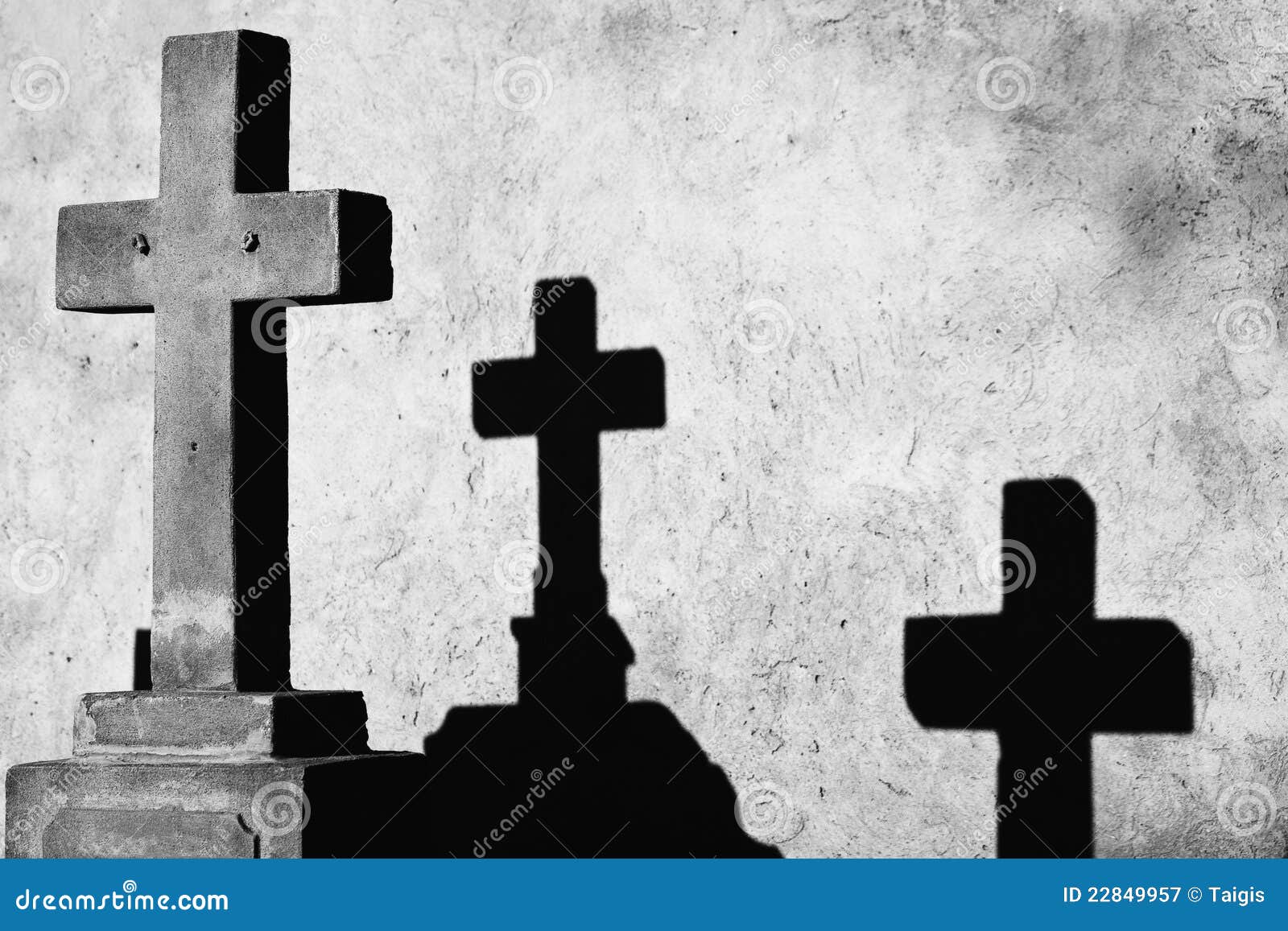 Cross and two shadows stock image. Image of shadow, outside - 22849957