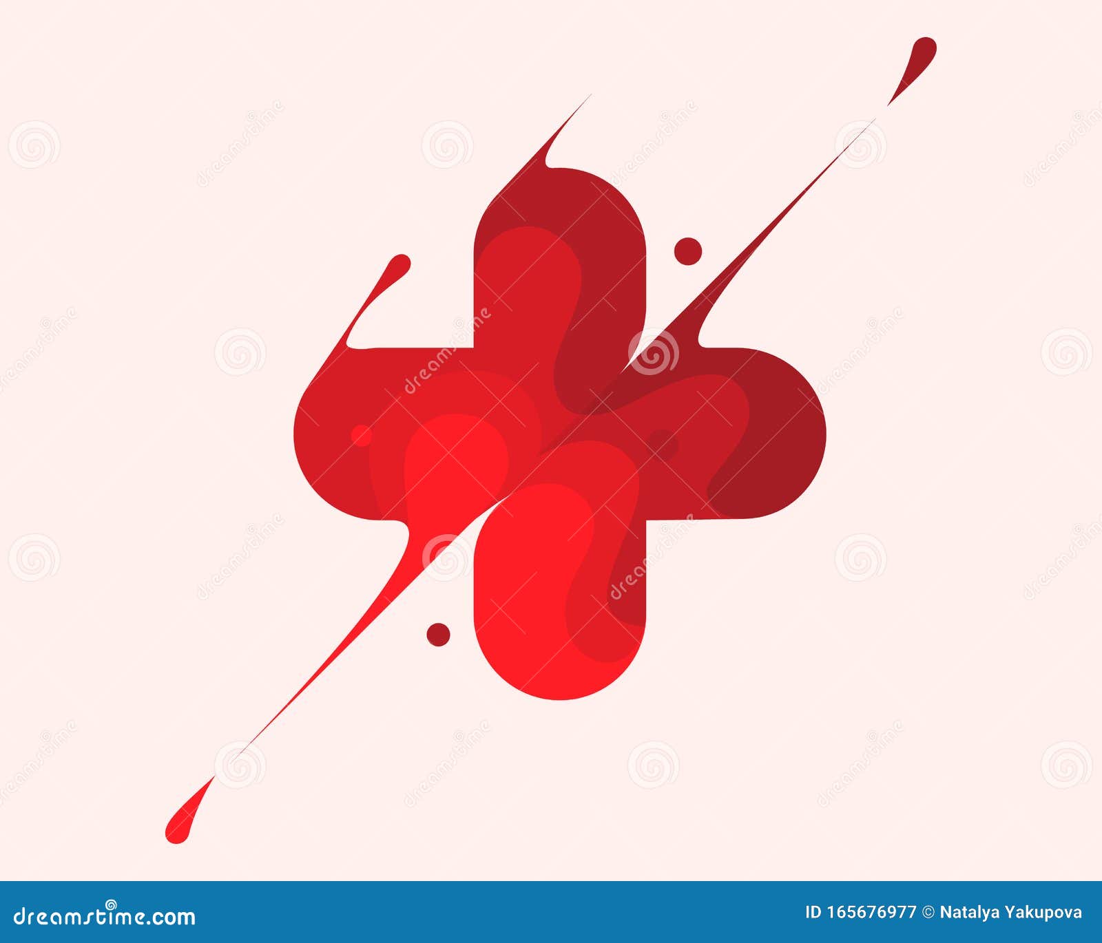 Cross Vector Colorful Modern Minimal Style Illustration. Creative Icon ...