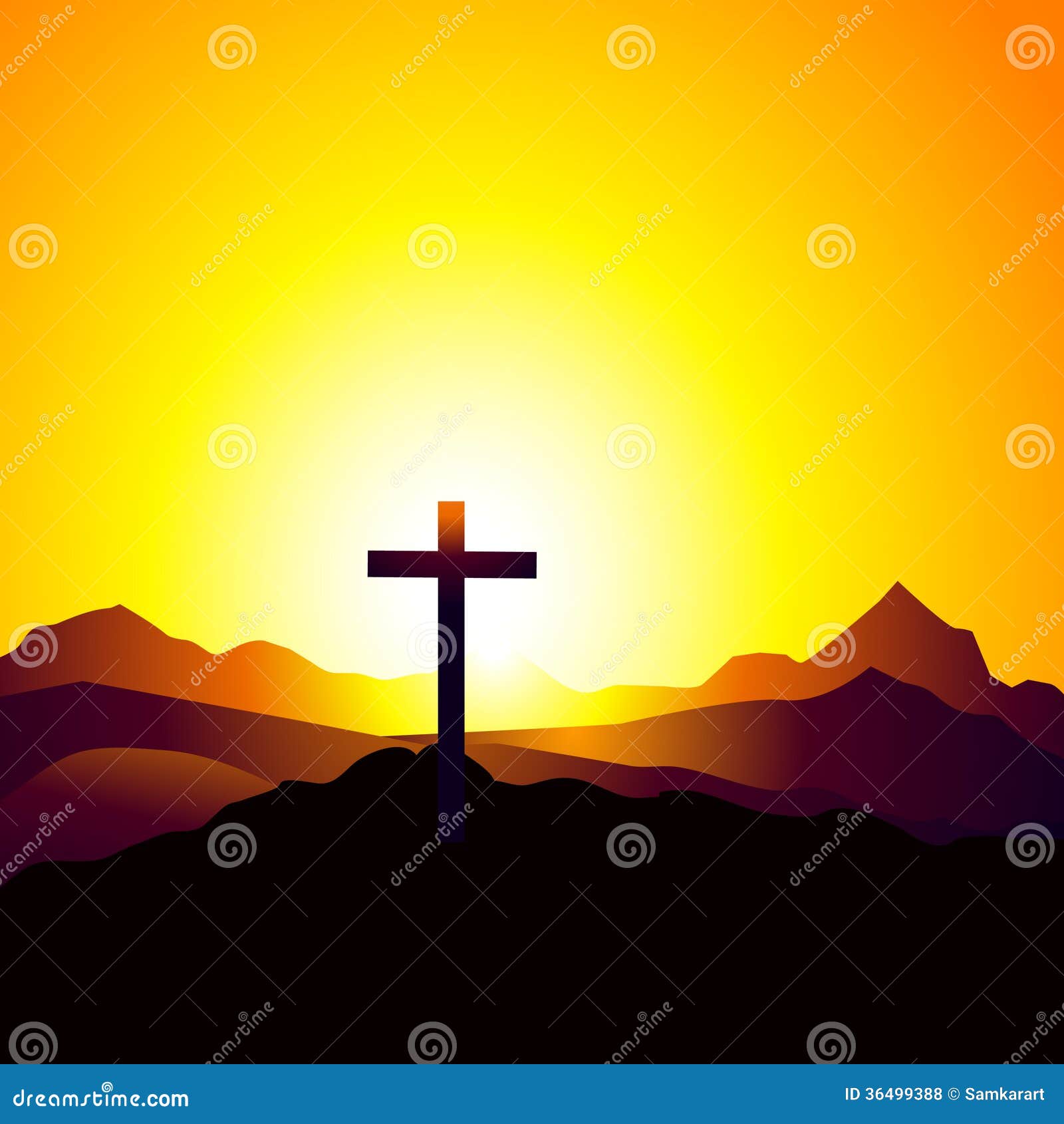 Cross - Vector stock vector. Illustration of religion - 36499388