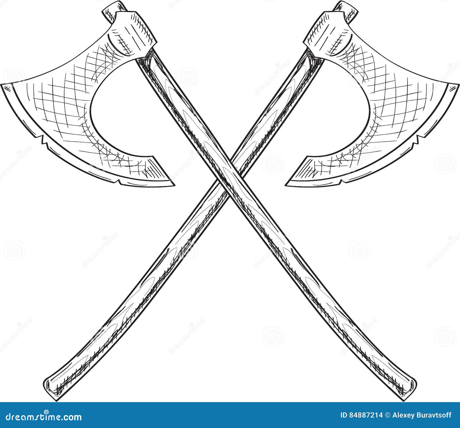 Cross viking axe stock vector. Illustration of warrior - 84887214