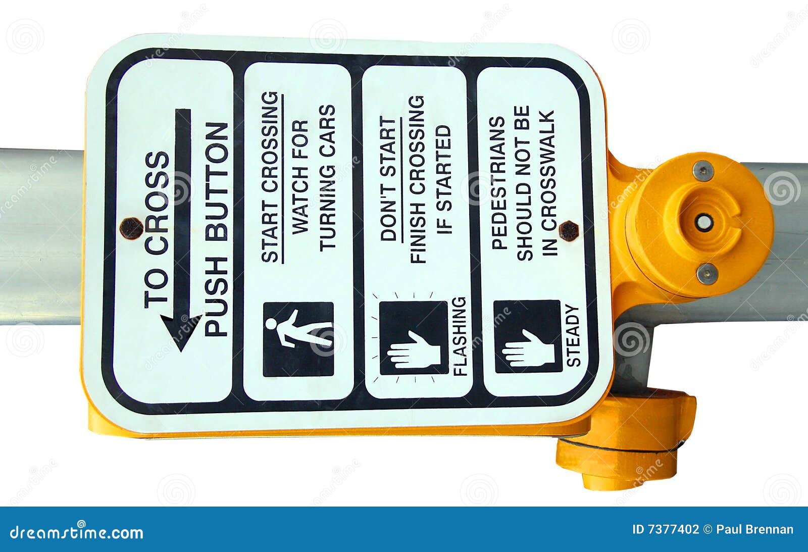 Cross walk signal stock photo. Image of signs, hand, traffic - 7377402