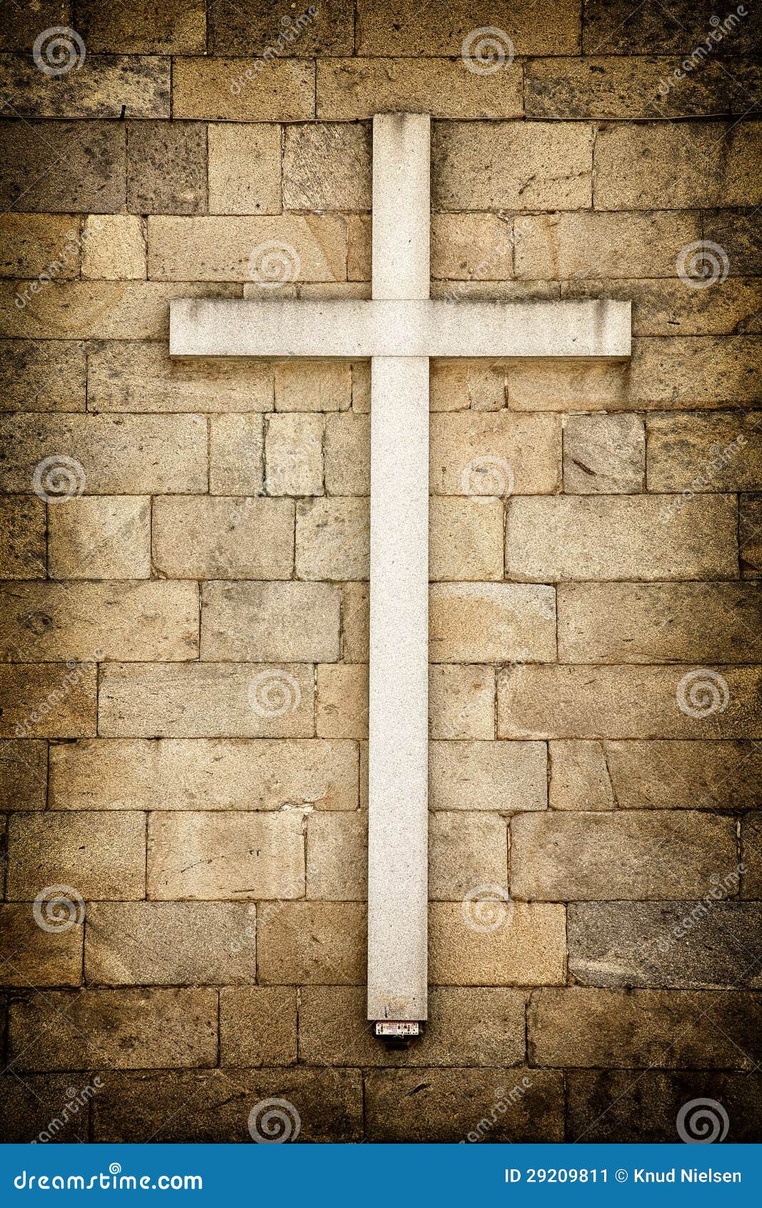 Cross on the wall stock image. Image of grungy, catholicism - 29209811