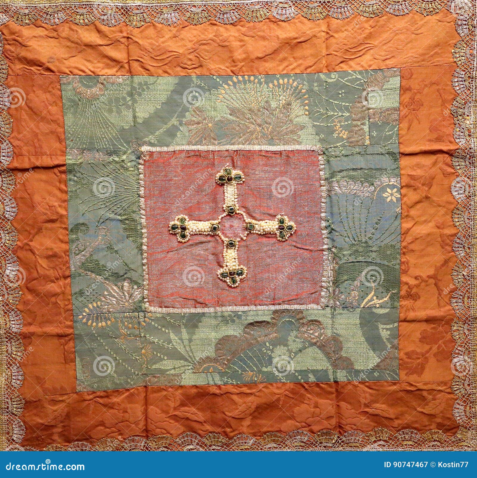 Cross in the Wall of a Building Stock Image - Image of construction ...